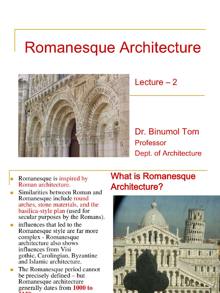 Romanesque Architecture | PDF