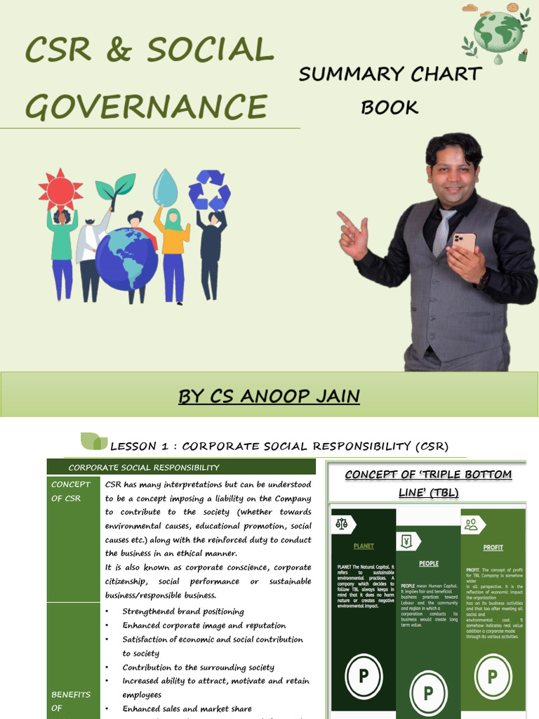 Summary Chart Book - CSR & Social Governance | PDF | Corporate Social ...