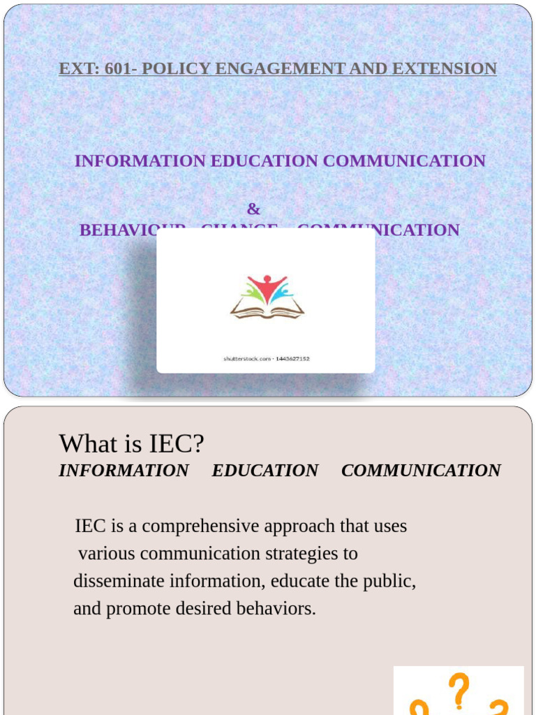 IEC Strategies for Policy Engagement | PDF | Policy | Communication