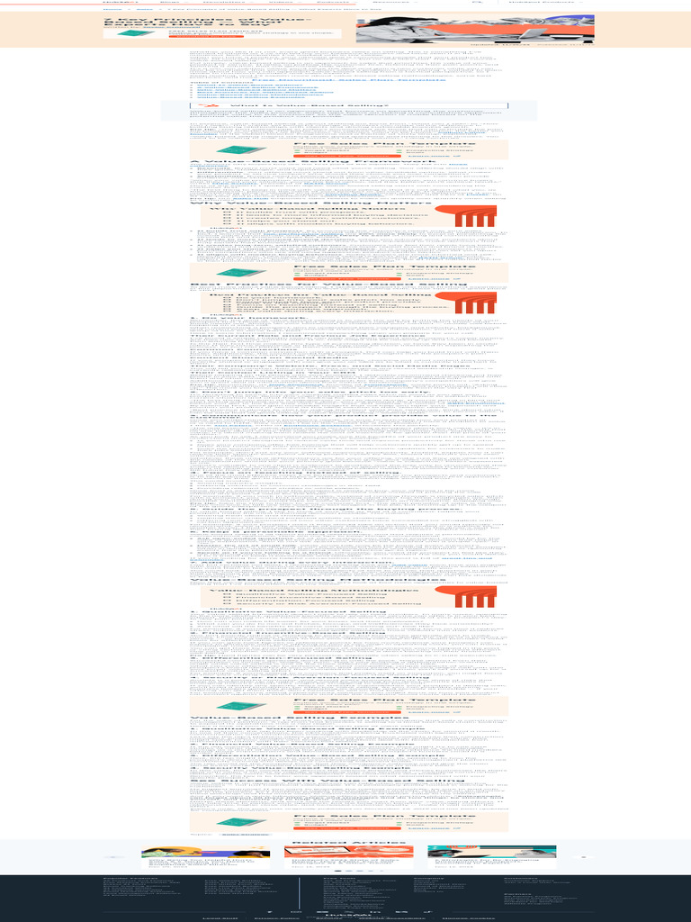 7 Key Principles of Value-Based Selling - What Experts Have To Say ...