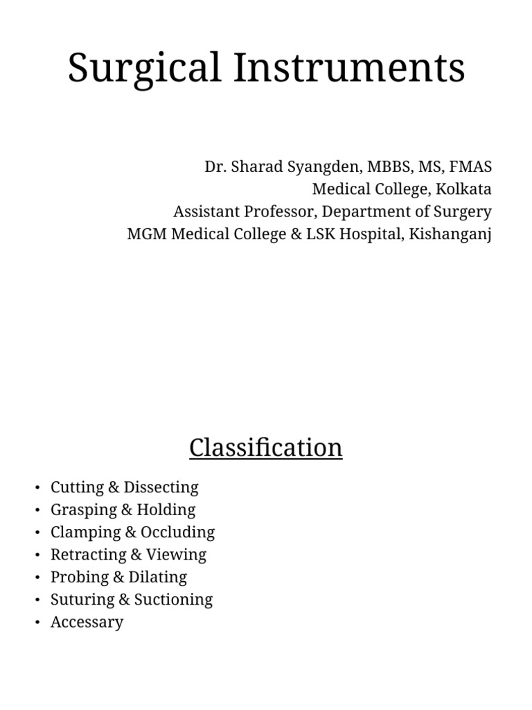 Surgery Instruments | PDF | Surgical Suture | Gallbladder
