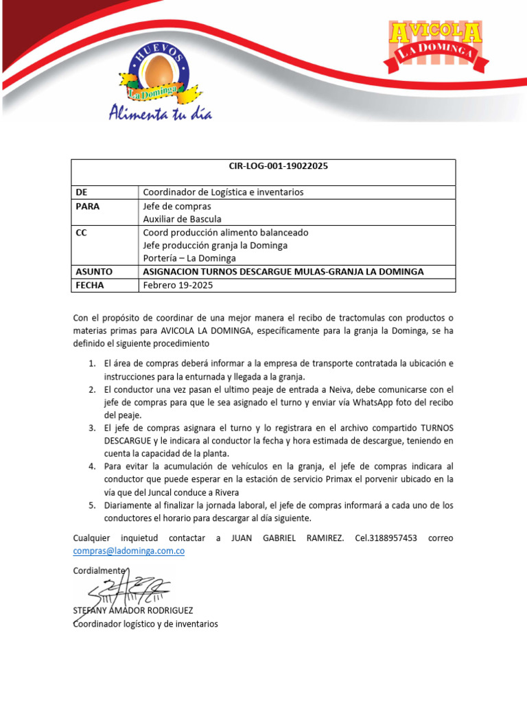 CIR LOG 001 20022025 Descargue Mulas | PDF