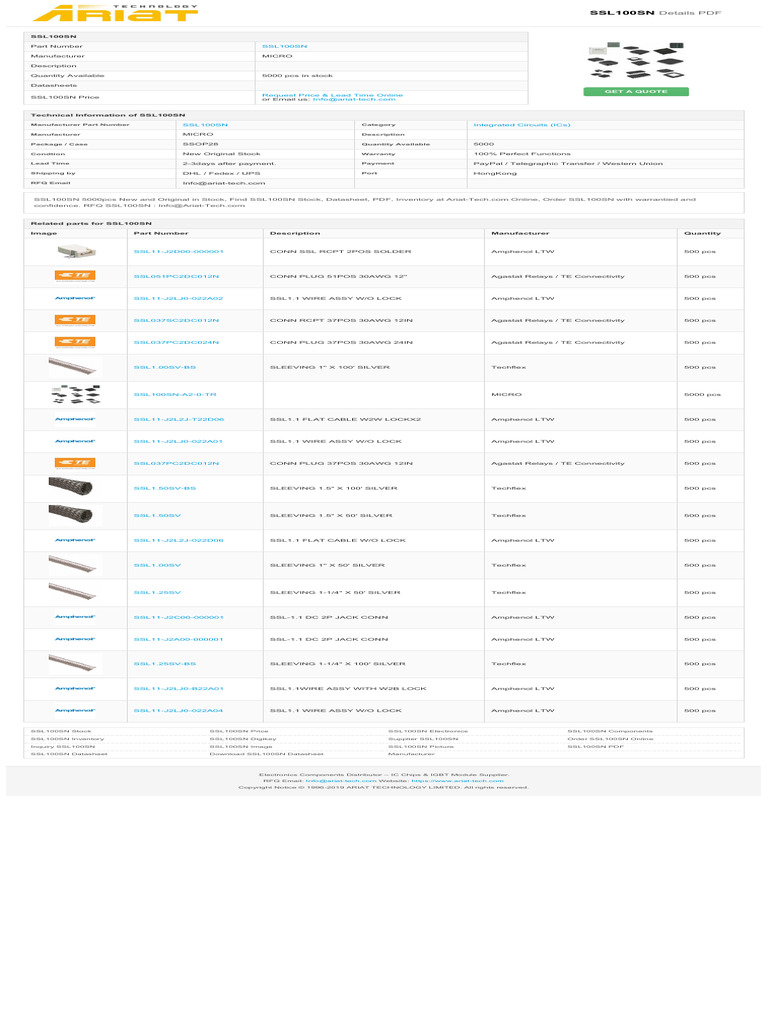 SSL100SN | PDF | Personal Computers | Computer Engineering