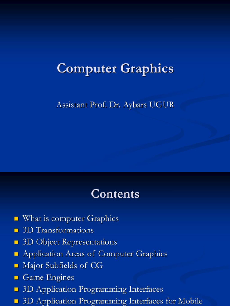 3D Graphics | PDF