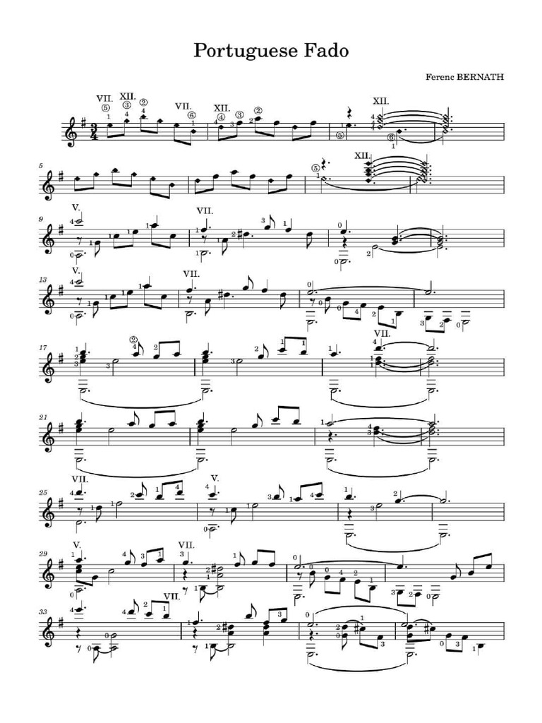 Ferenc BERNATH Portuguese Fado | PDF