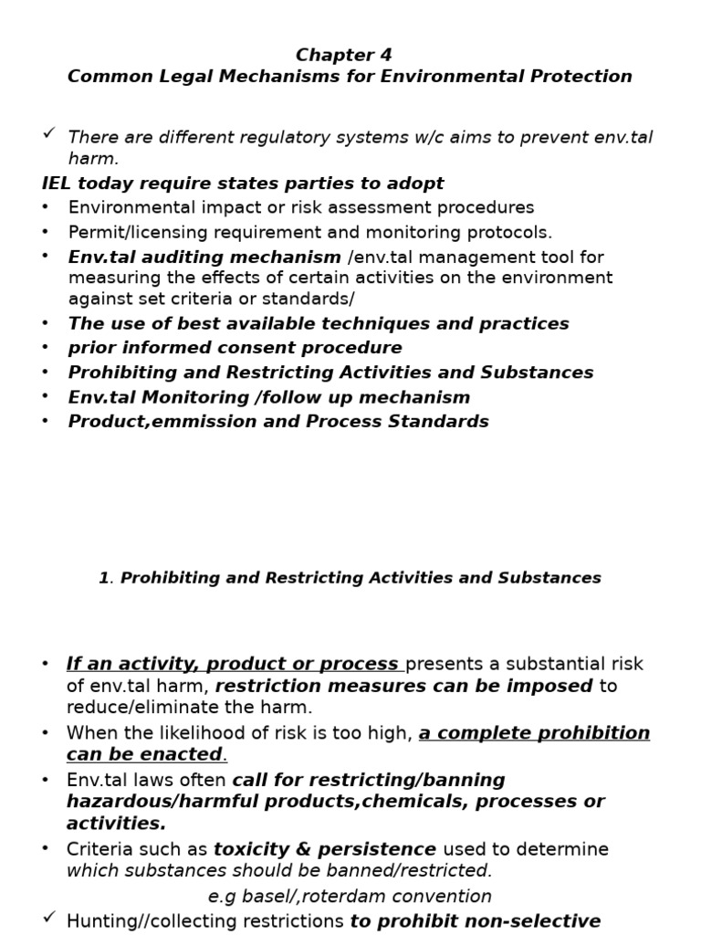 Enva Lecture 4 and 5 | PDF | Environmental Impact Assessment | Tort