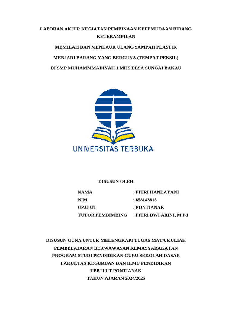 Tugas 3 Laporan Akhir PBK Fitri Handayani | PDF