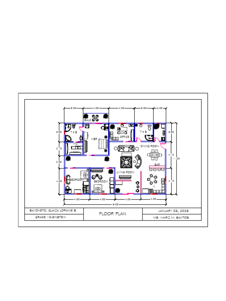 Floor Plan for Modern Home Design | PDF