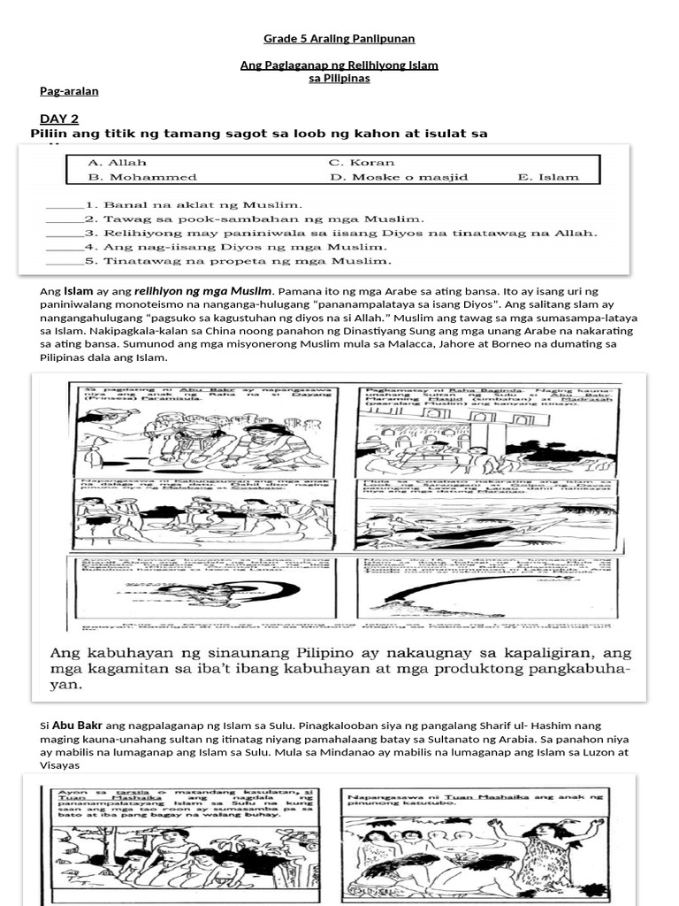 Ang Paglaganap NG Relihiyong Islam | PDF
