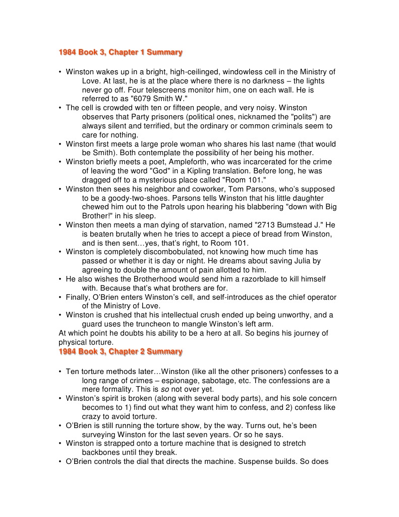 1984 Book 3 | Download Free PDF | Torture | Violence