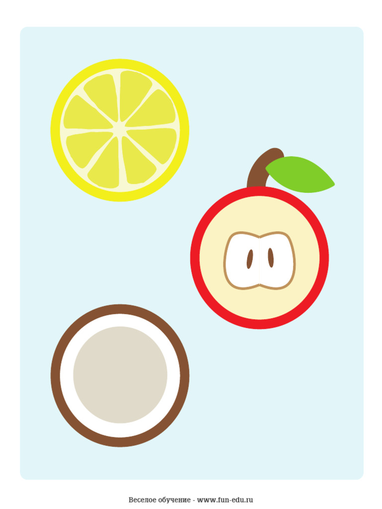 Fruit Slices File Folder Game | PDF