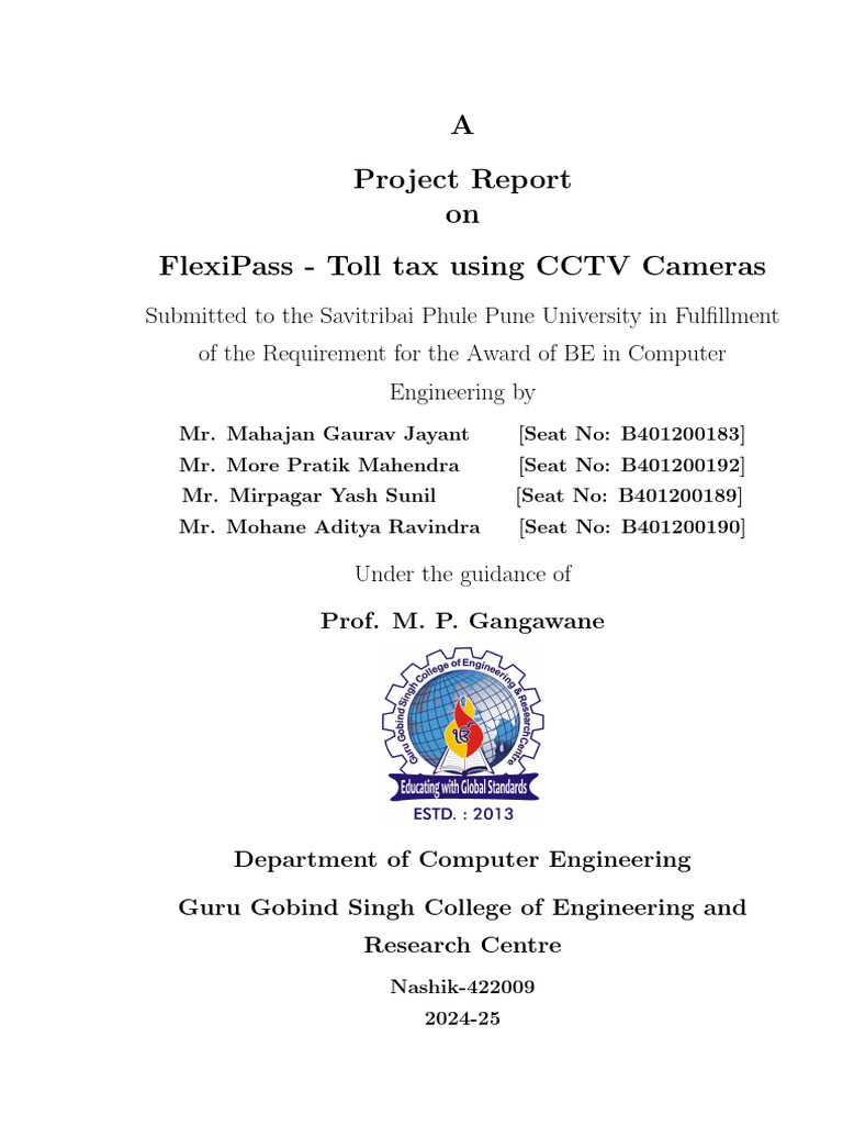 Final Year Project Report 2nd Sem-2 | PDF | Radio Frequency ...
