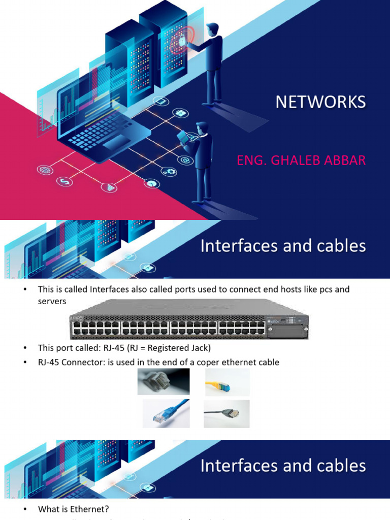 Lec 2 (Interfaces and Cables) | PDF | Optical Fiber | Electronics