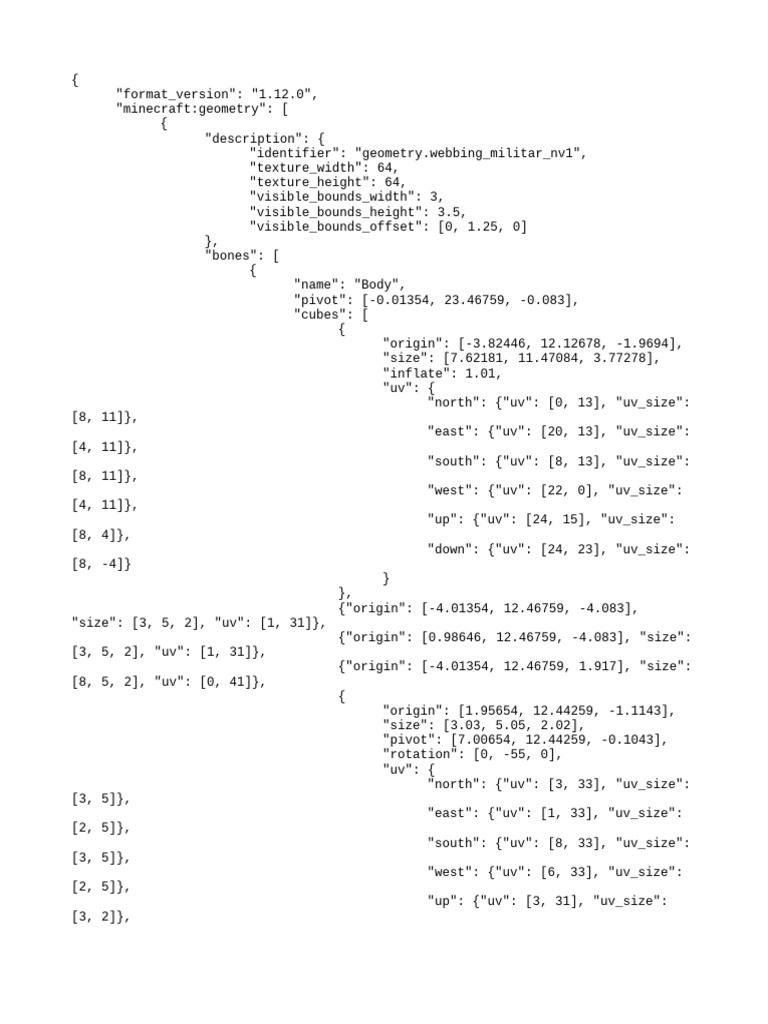Webbing Militar Nv2.geo | PDF | Geometría