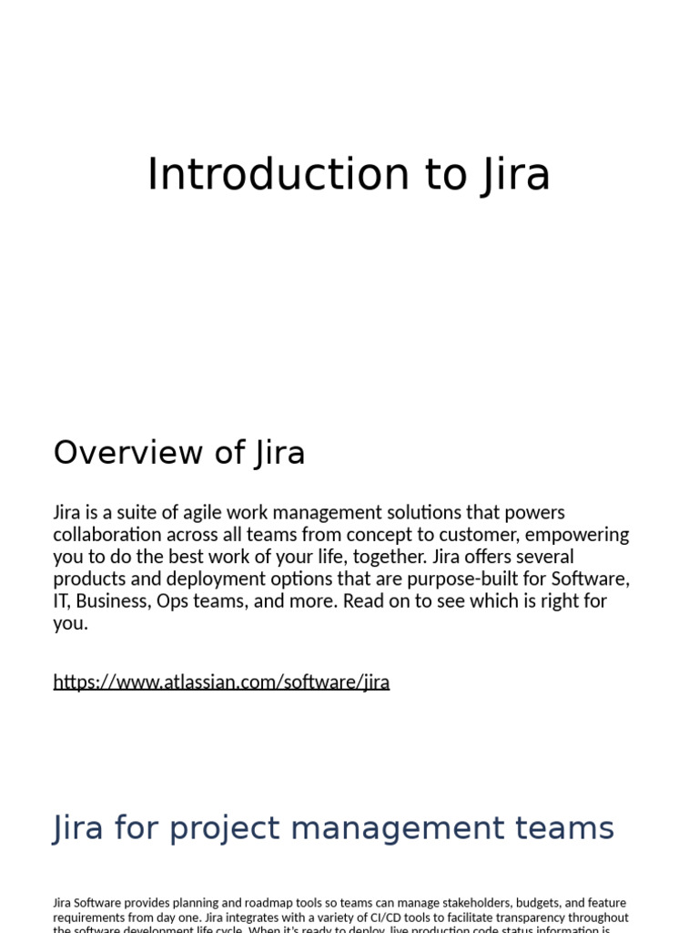 24_Introduction to Jira | PDF | Scrum (Software Development) | Software Engineering