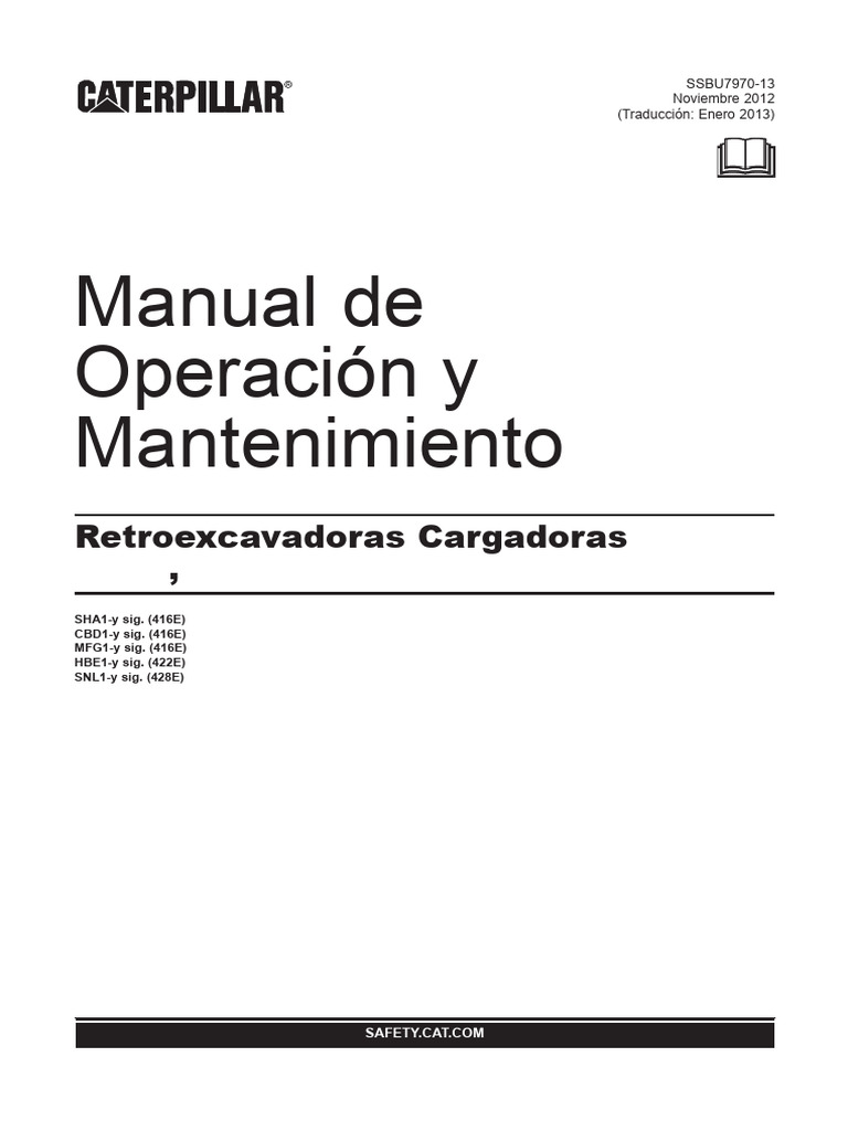 Manual de Operacion y Mantenimiento CAT 416F2 2 | PDF | Amianto | Administración de Seguridad y ...