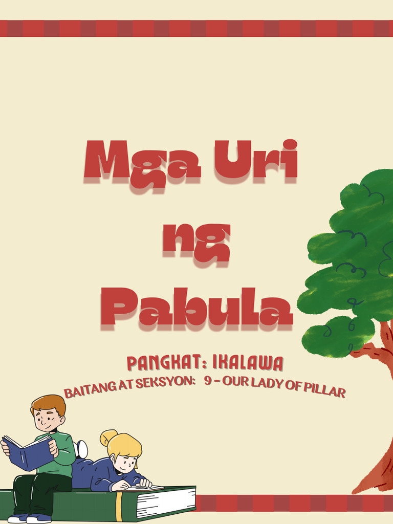 Mga Uri ng Pabula | PDF