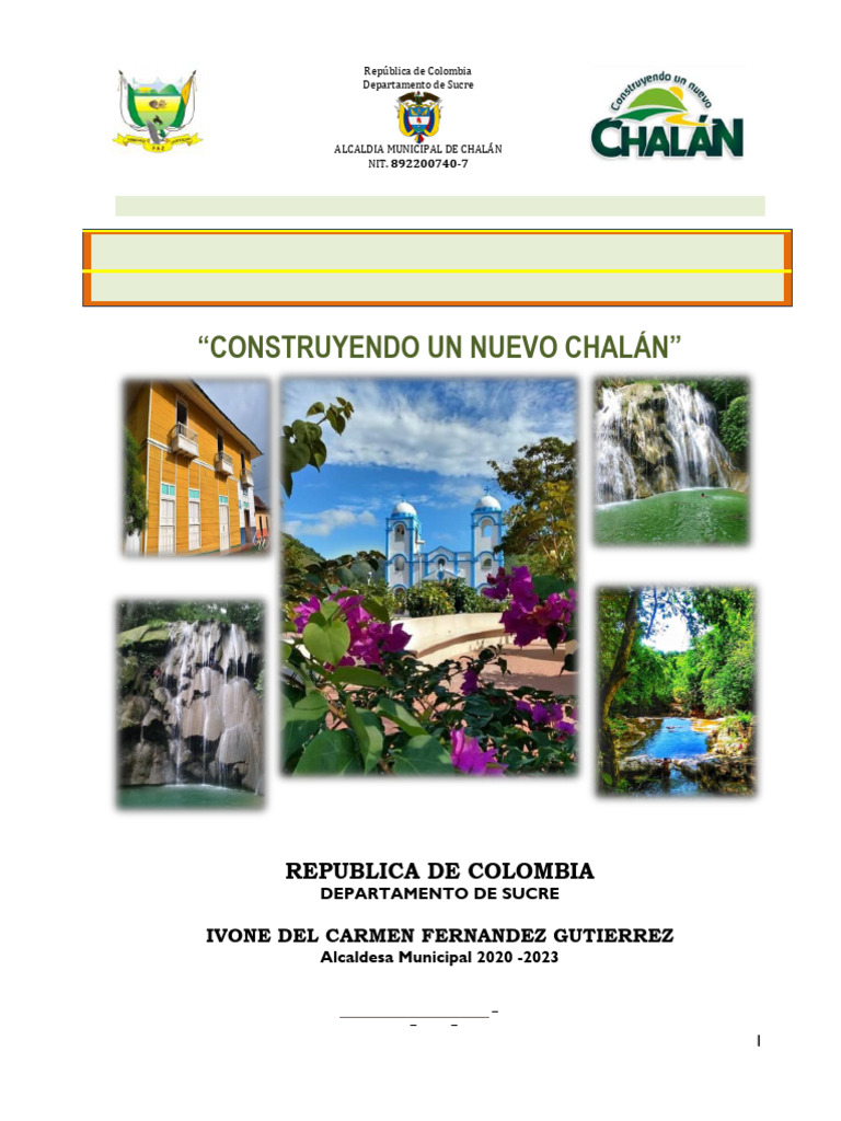 Plan de Desarrollo Construyendo Un Nuevo Chal@n-Vf4 | PDF | Colombia