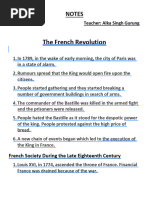 History Chapter 1 The French Revolution Class 9 Notes PDF | PDF ...