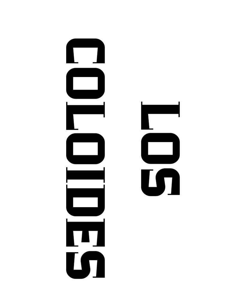 Los Coloides | PDF