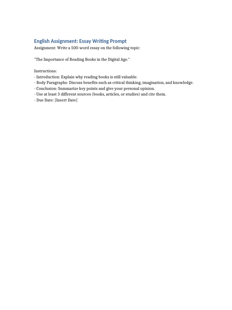 Essay on Reading in the Digital Age | PDF