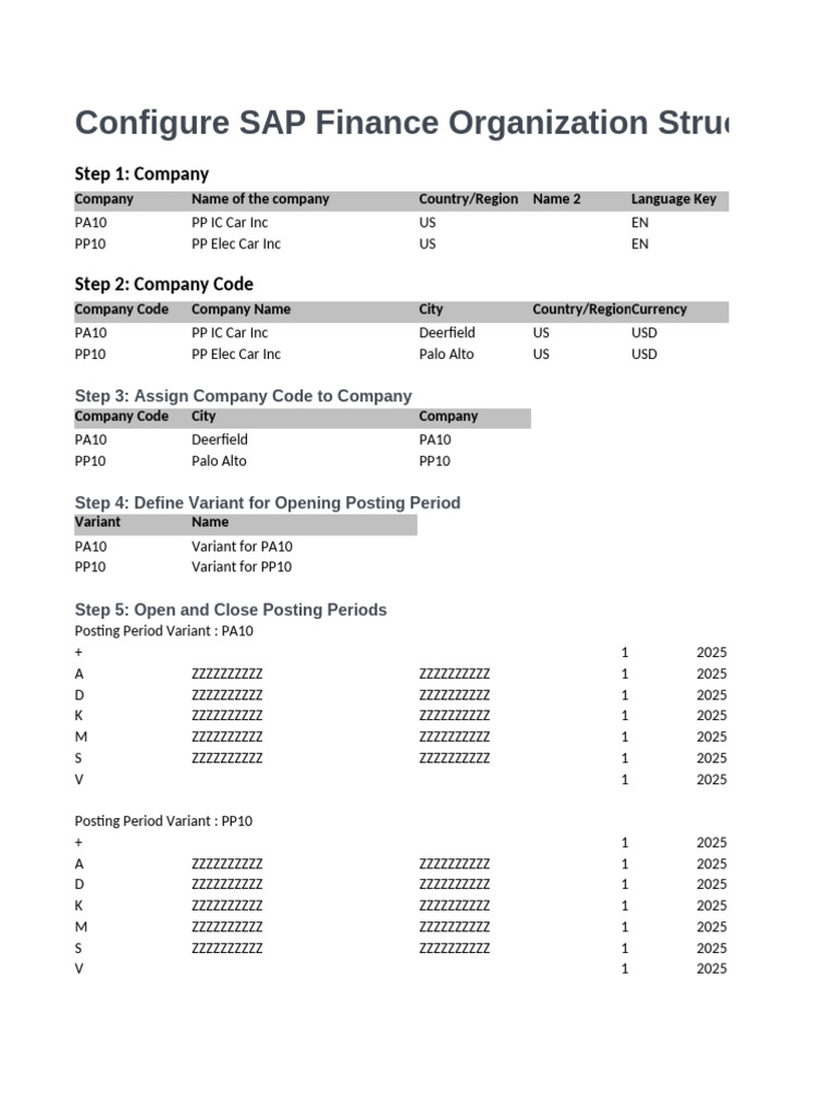 SAP-FI-Organization-Structure-2 | PDF | Computer Programming | Software ...