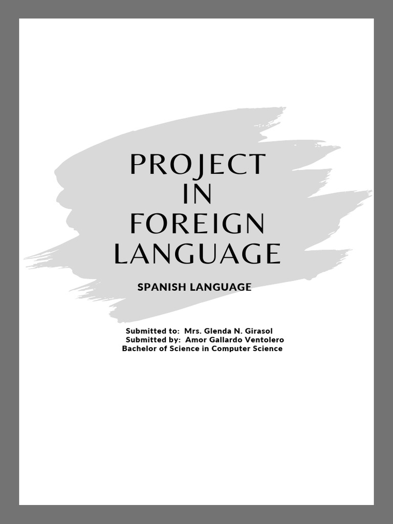 Foreign Language Spanish | PDF
