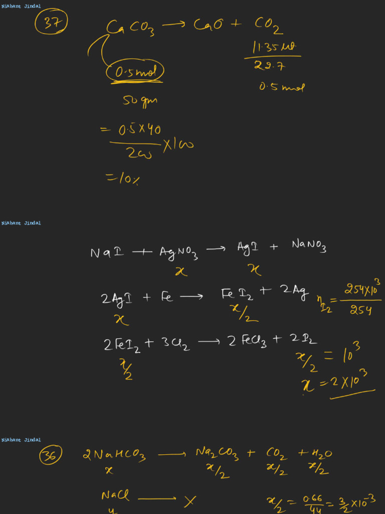 Mole Concept _ L-06 (Class Notes) NJ_247 | PDF