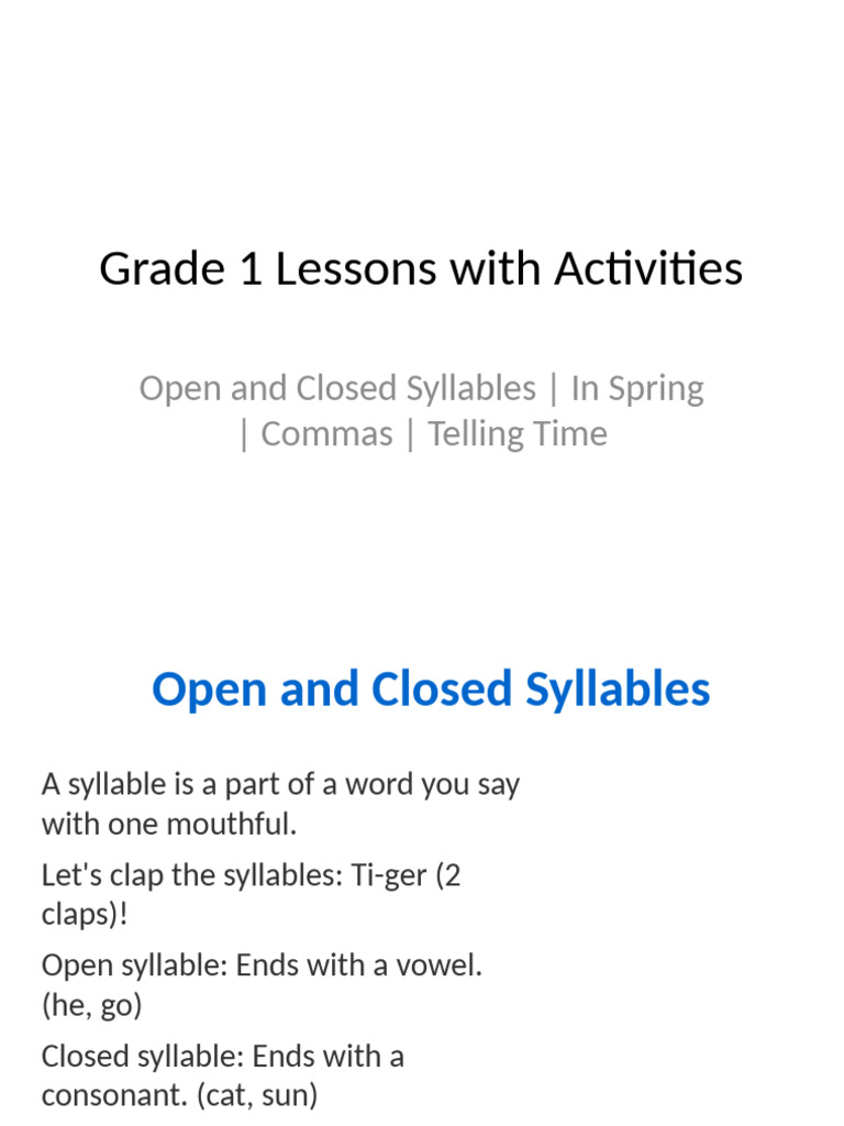 Full Creative Grade1 Lessons | PDF