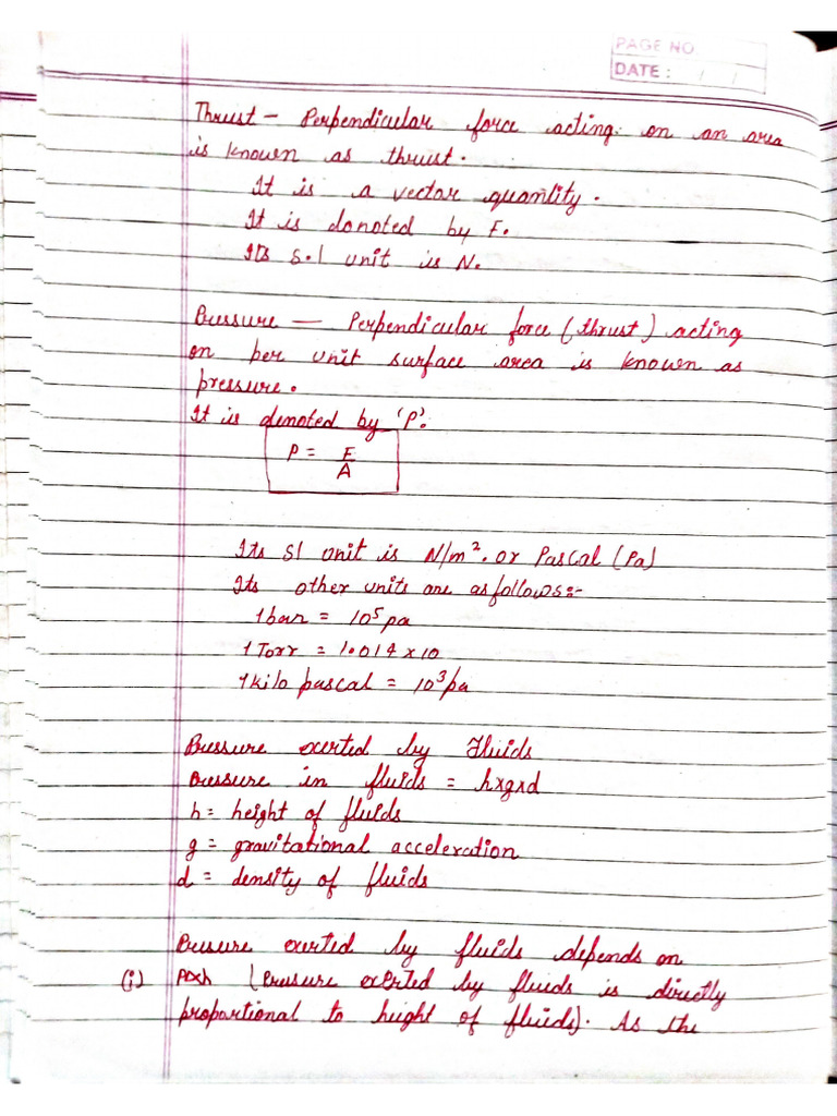 Force and Laws of Motion Class 9 Notes | PDF