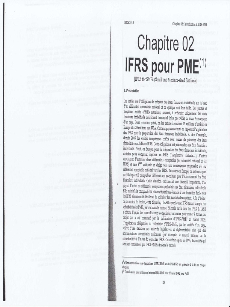 Ifrs Pour Pme | PDF