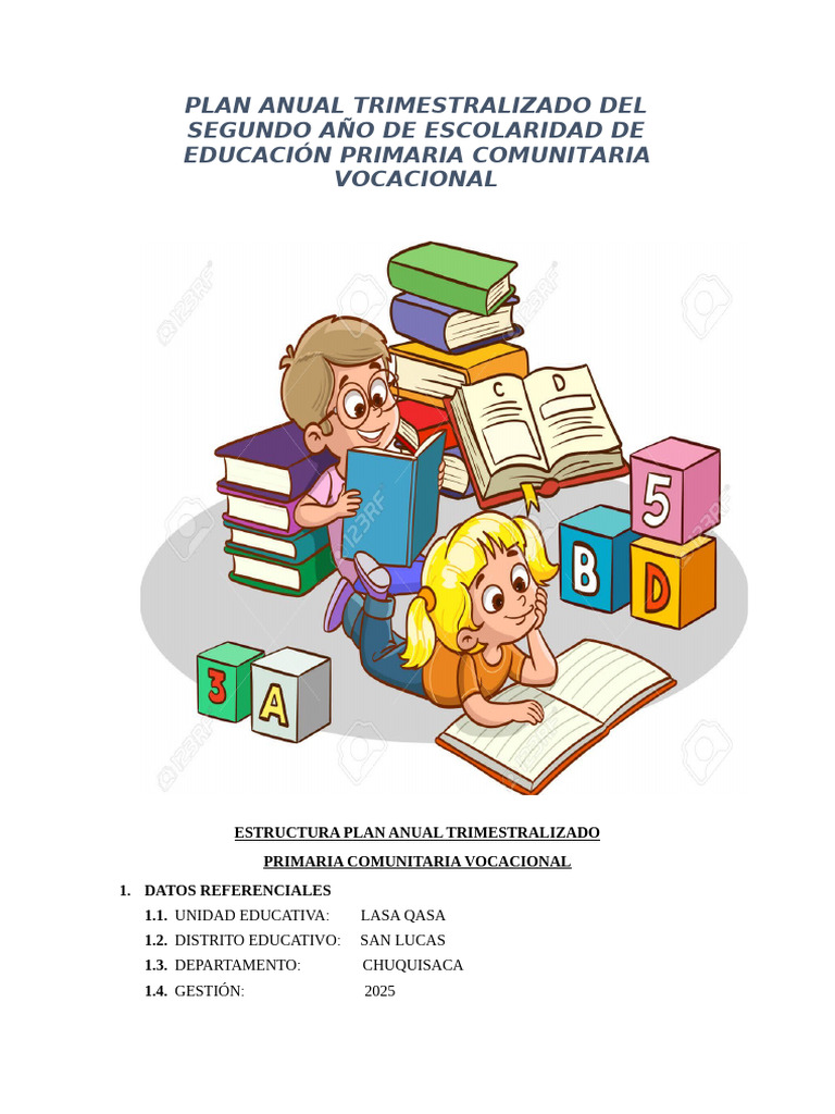 Pat - 2do Año de Primaria 2025 | PDF | Comprensión lectora | Comunicación