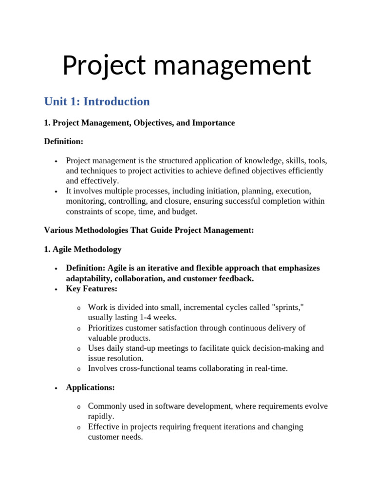 Final_Refined_Project_Management | PDF | Software Development Process | Project Management