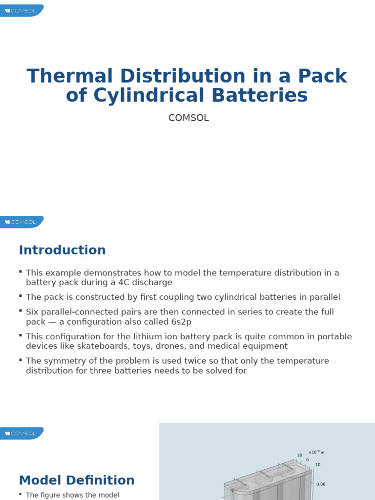 6s2p Battery Pack Thermal Analysis | PDF