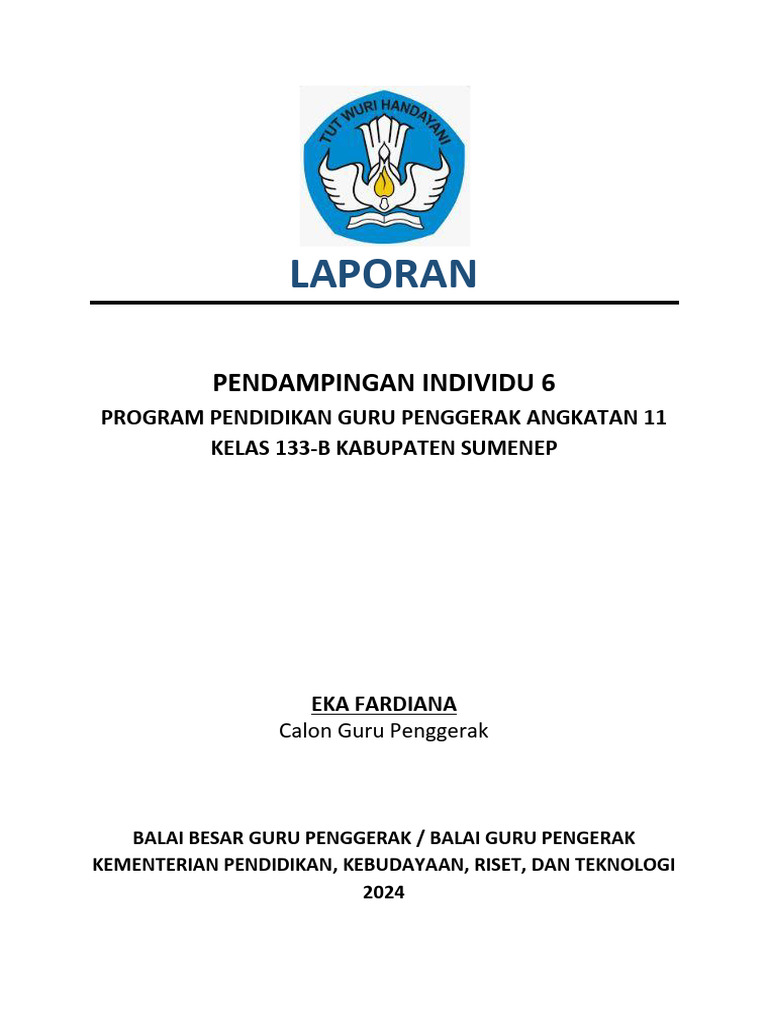 Laporan Pendampingan Individu Eka Fardiana | PDF