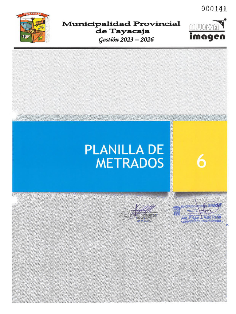 6. PLANILLA DE METRADOS | PDF