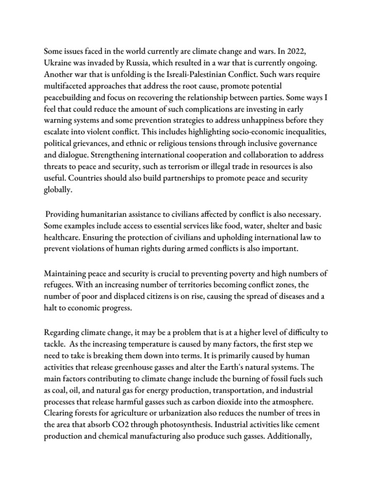 Koh Qixuan Giselle (Amkss) - Commonwealth Essay Writing | PDF | Climate ...