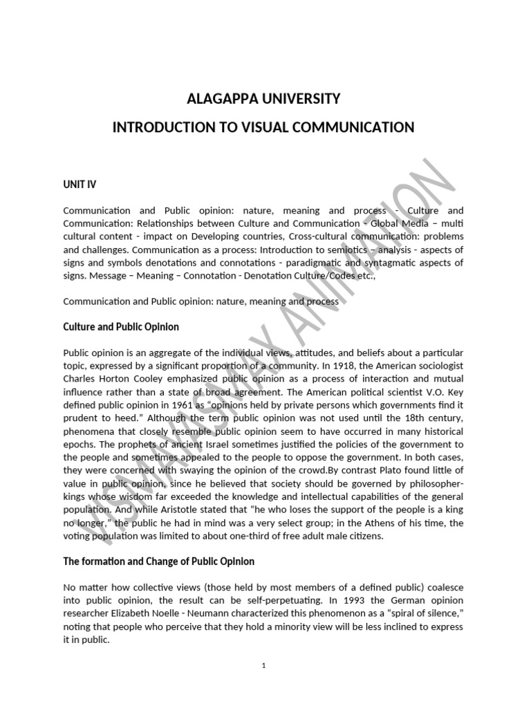 Introduction To Visual Communication Unit 4 | PDF | Semiotics ...