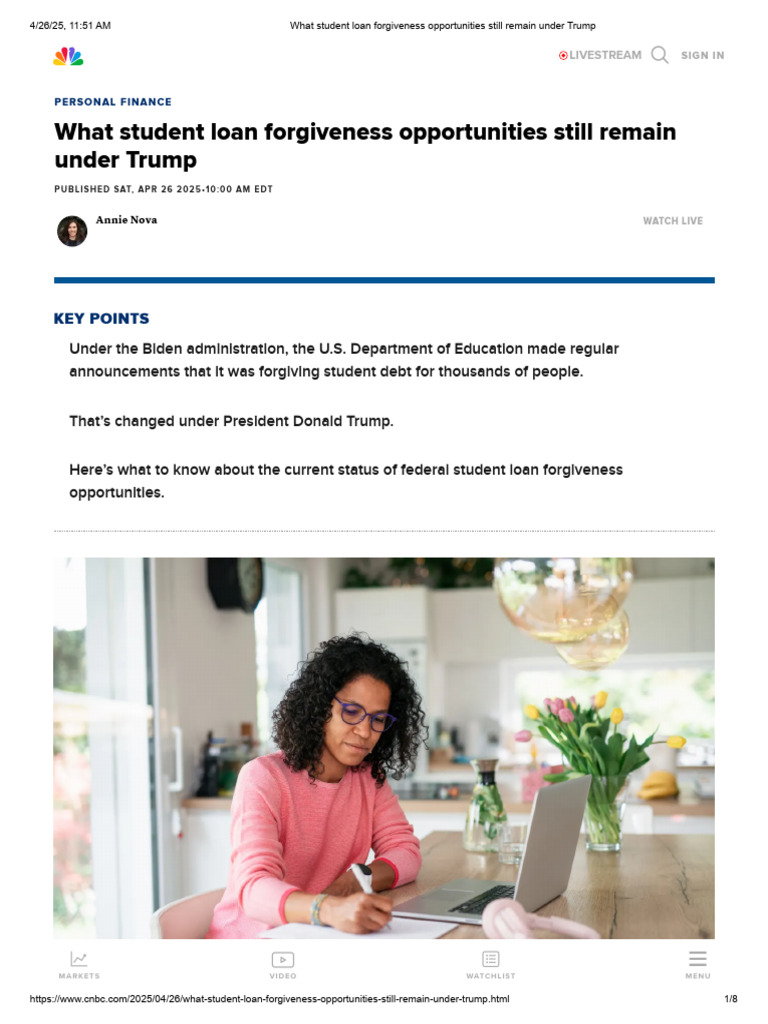 What student loan forgiveness opportunities still remain under Trump ...
