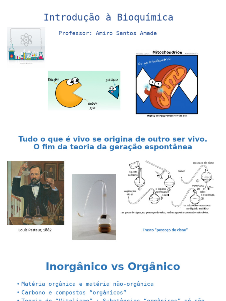 Aula 1 - Bioquimica | PDF | Bioquímica | Química