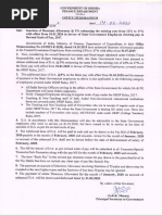 Odisha DA Trend 2017 To 2025 | PDF