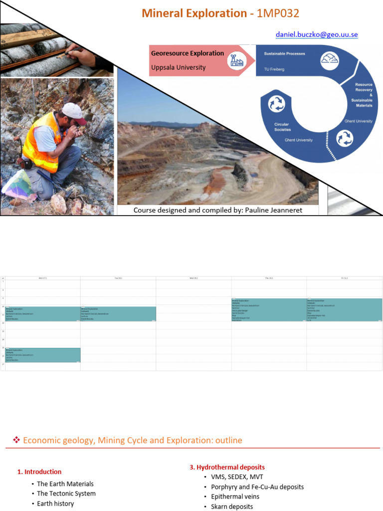 Lecture 4 & 5 - Economic Geology and Mining Cycle | PDF | Ore | Mining