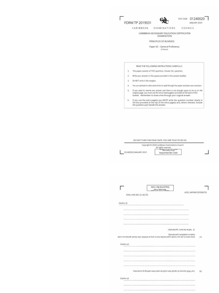 Pob P2-Jan 2019_Booklet | PDF