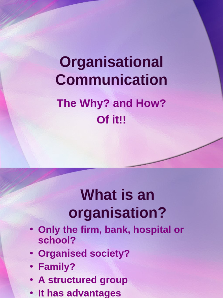 Organisational Communication | PDF