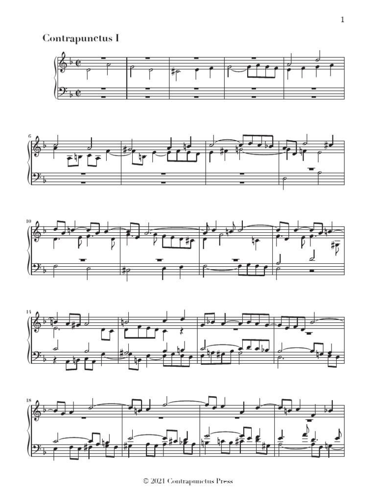 Contrapunctus 1 | PDF