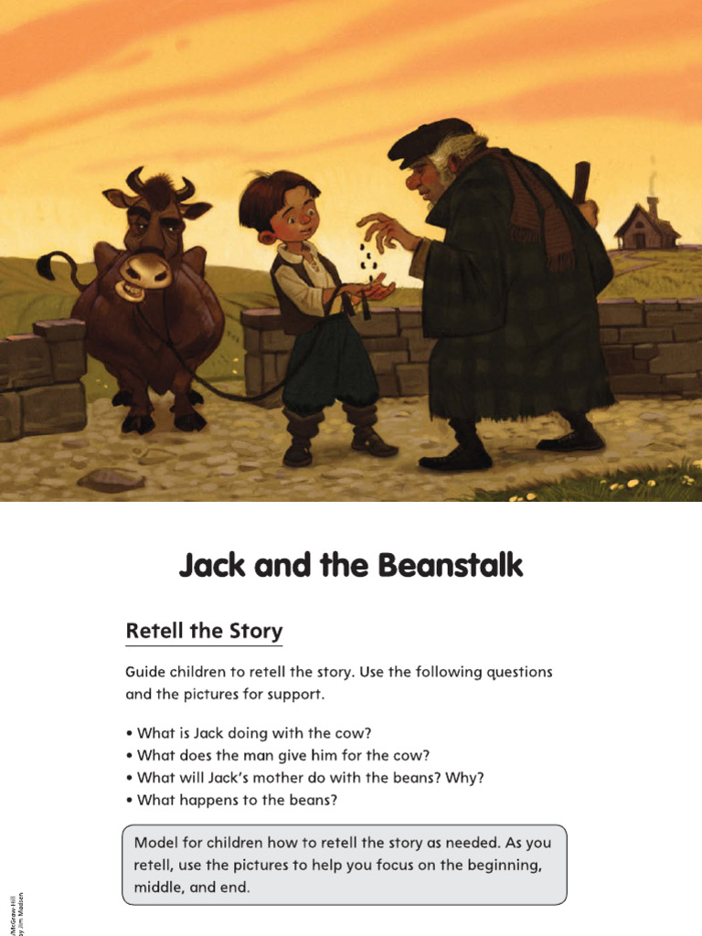 Retelling Cards. Jack and The Beanstalk | PDF