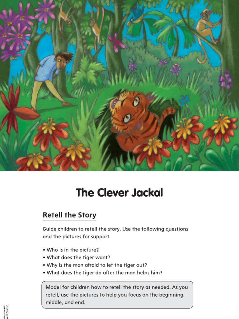 Retelling Cards. The Clever Jackal | PDF