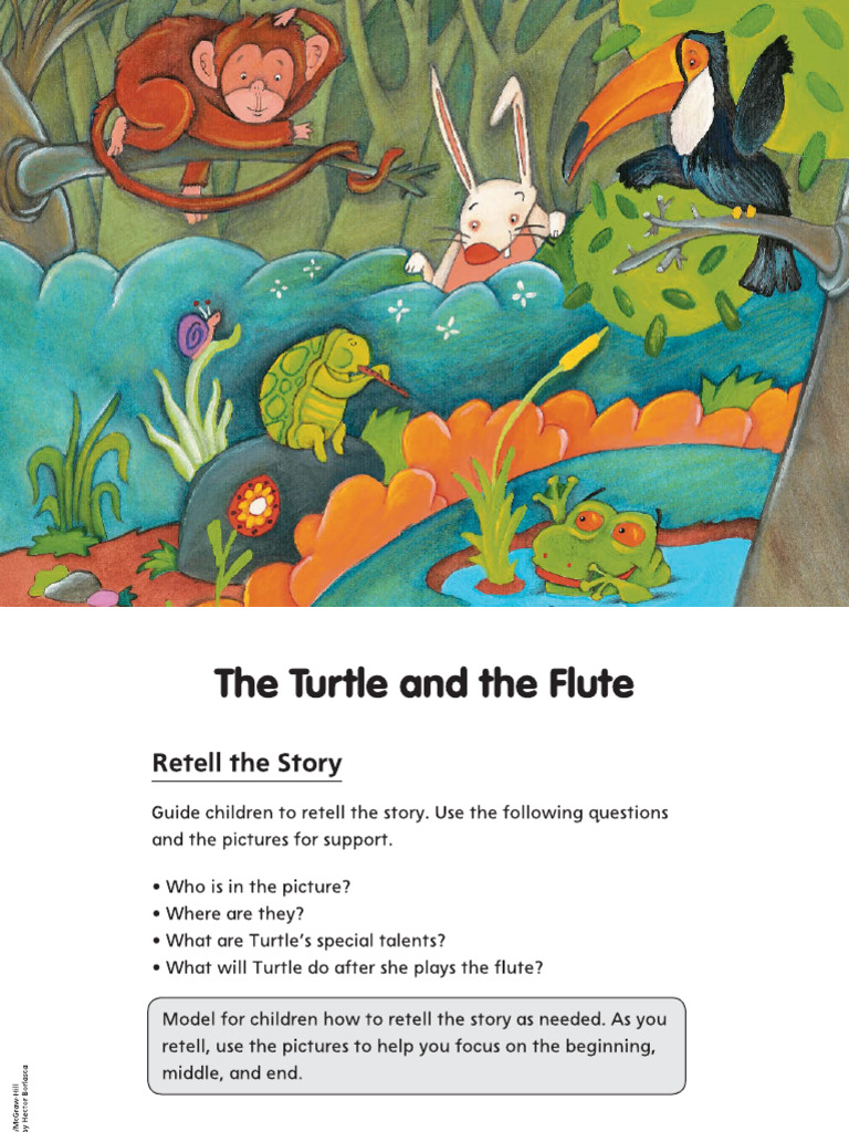 Retelling Cards. The Turtle and The Flute | PDF