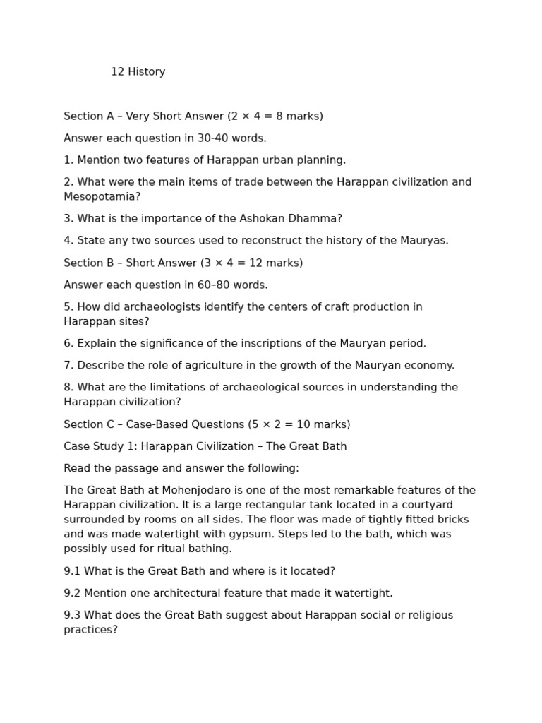 12 Subjective Paper | PDF