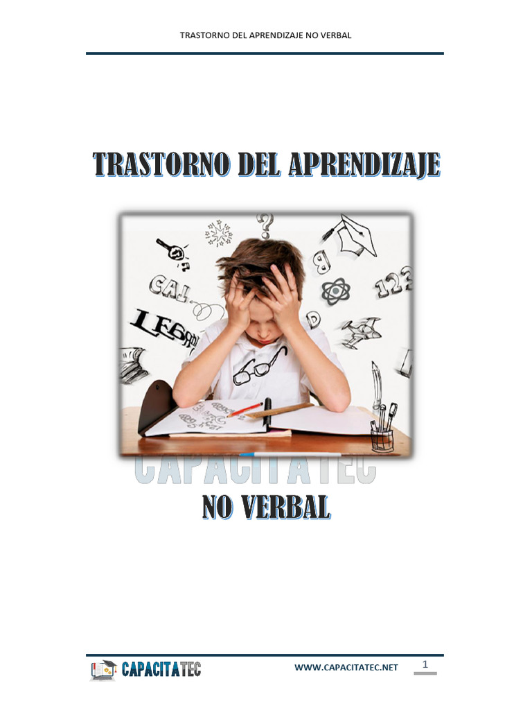 Módulo 8 - Trastorno Del Aprendizaje No Verbal | PDF | Aprendizaje | Trastorno mental